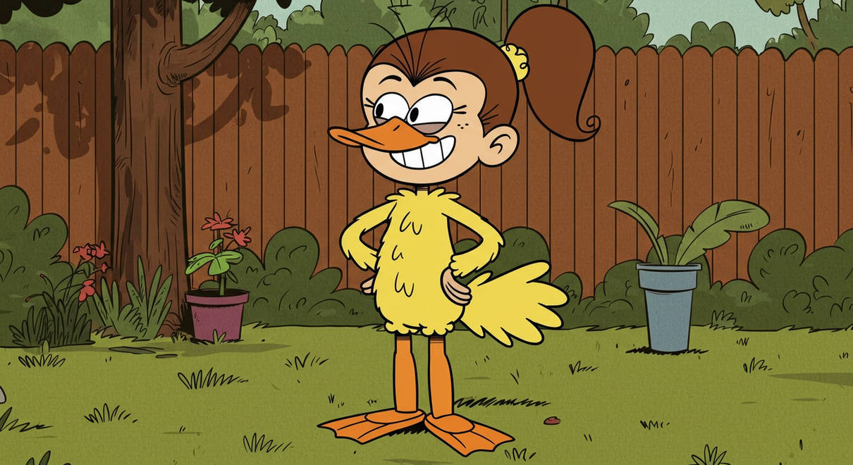 Luan Loud Wearing Her Duck Costume By Lt124 On Deviantart
