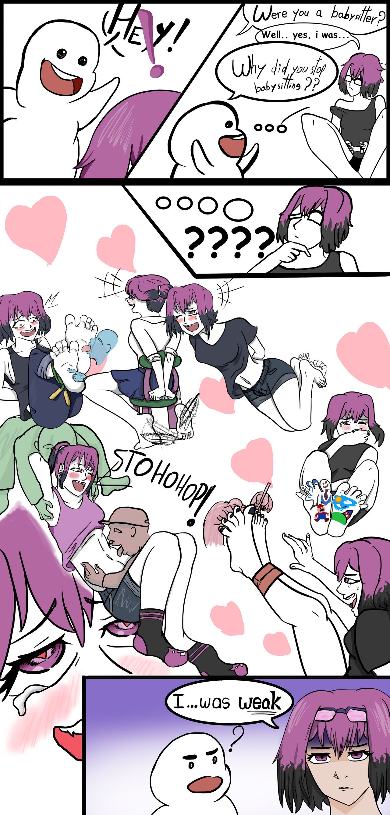 Why did you stop Babysitting? by TICKLINGanime on DeviantArt Why did you stop Babysitting? by TICKLINGanime on DeviantArt