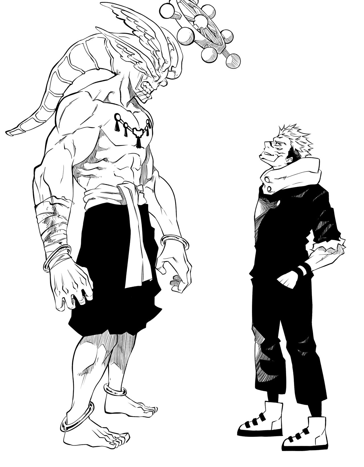 Mahoraga And Sukuna By Elgatoguzman47 On Deviantart