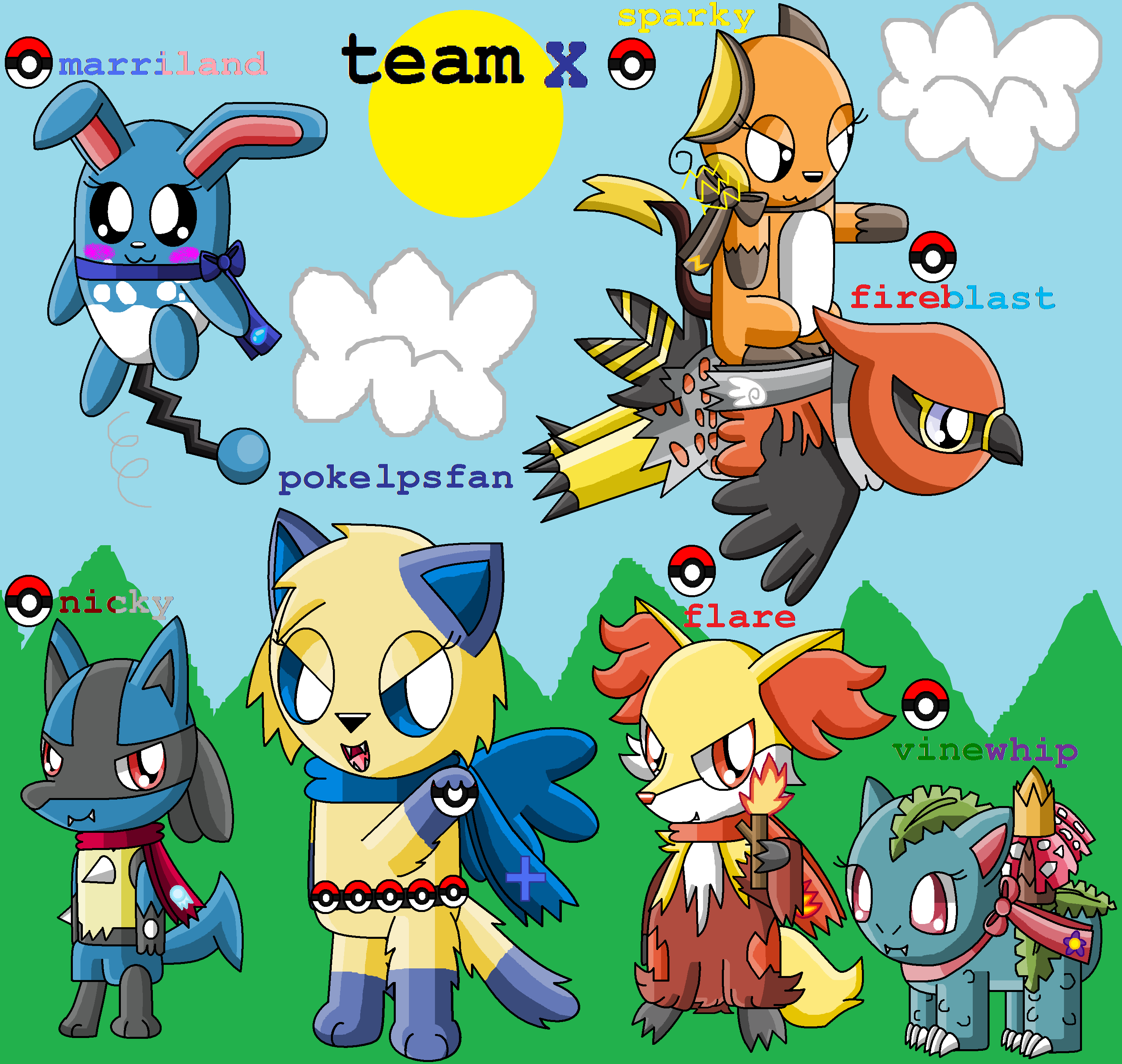 Pokemon X Team Fully Evolved By Pokemonlpsfan On Deviantart