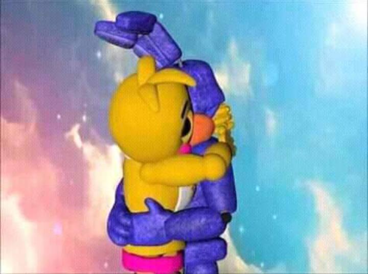 Bonnie X Toy Chica Hugs By Joyceann23 On Deviantart