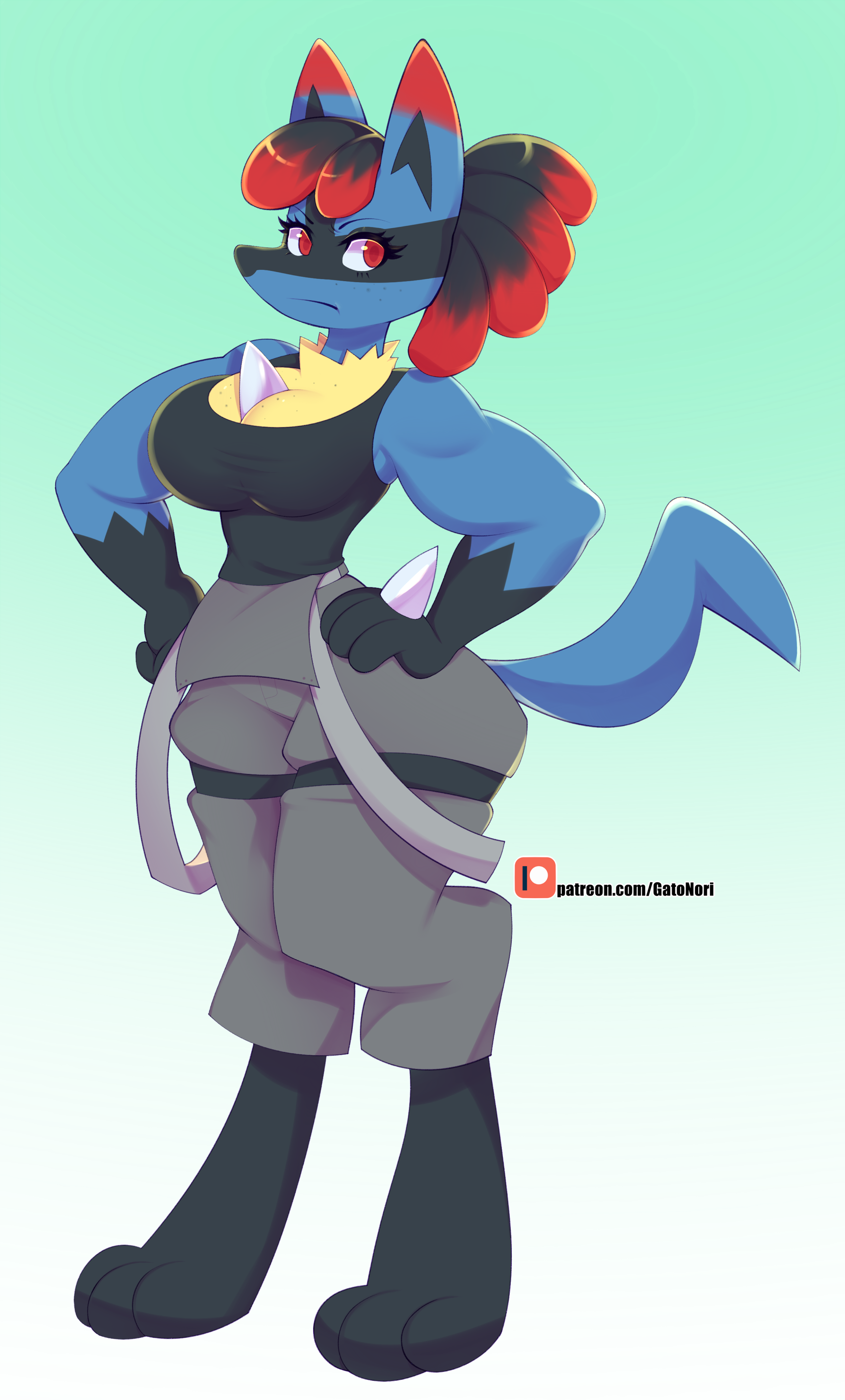 Lucario Girl By Norithecat On Deviantart