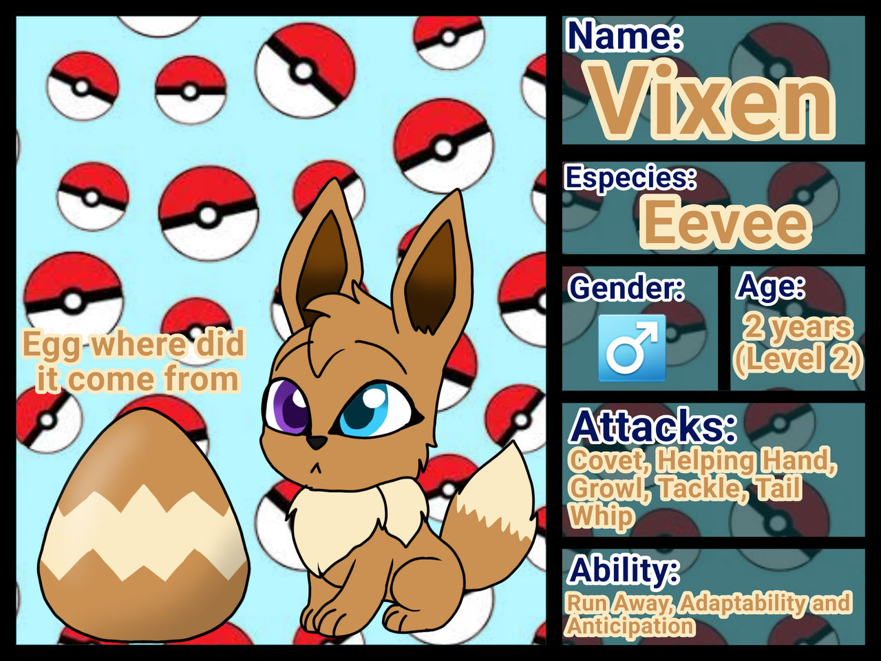 Pokemon Oc Vixen The Eevee By Kumbathelion On Deviantart
