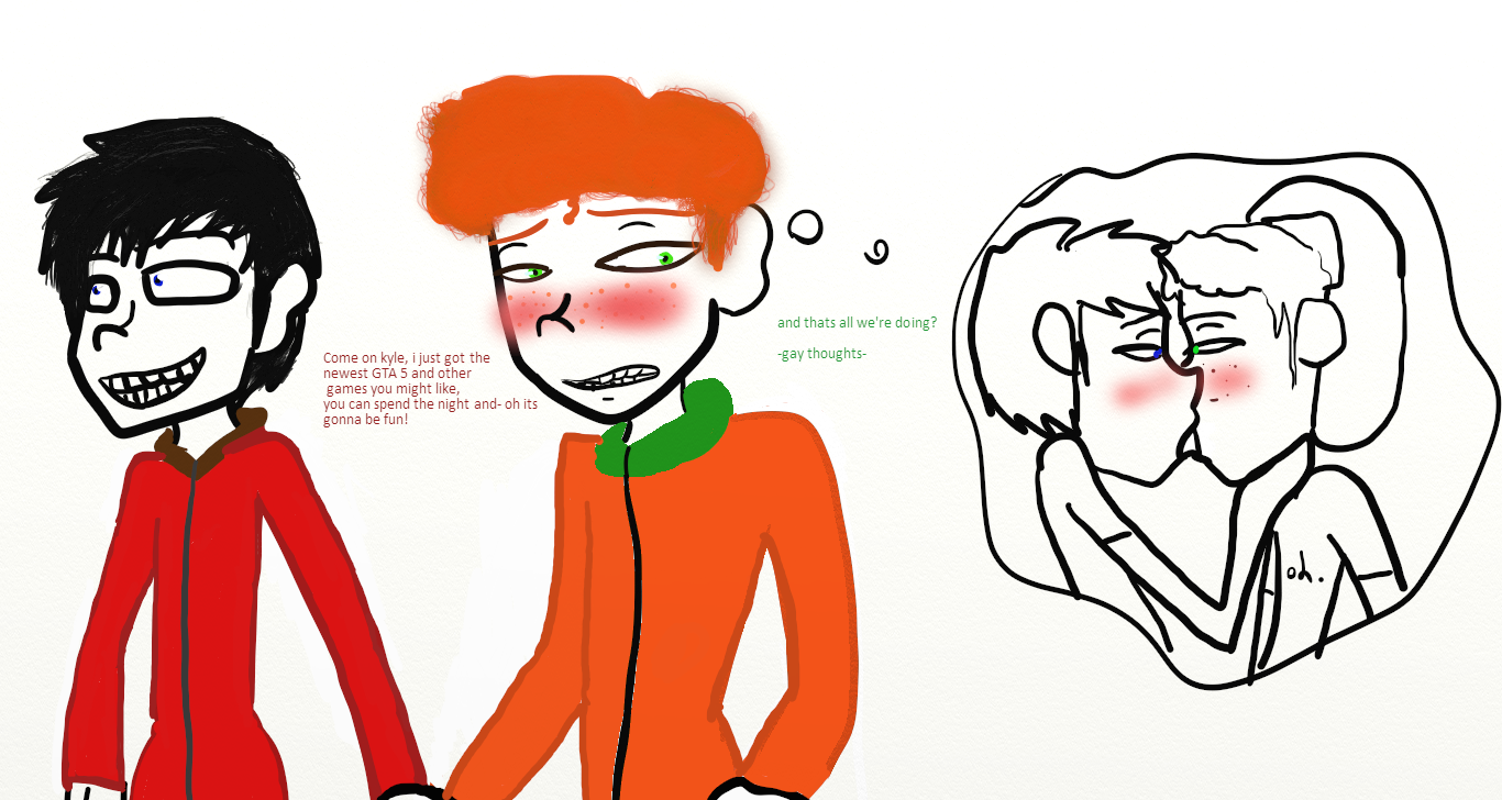 Style Stan X Kyle South Park By Zadrzimanddibromance On Deviantart