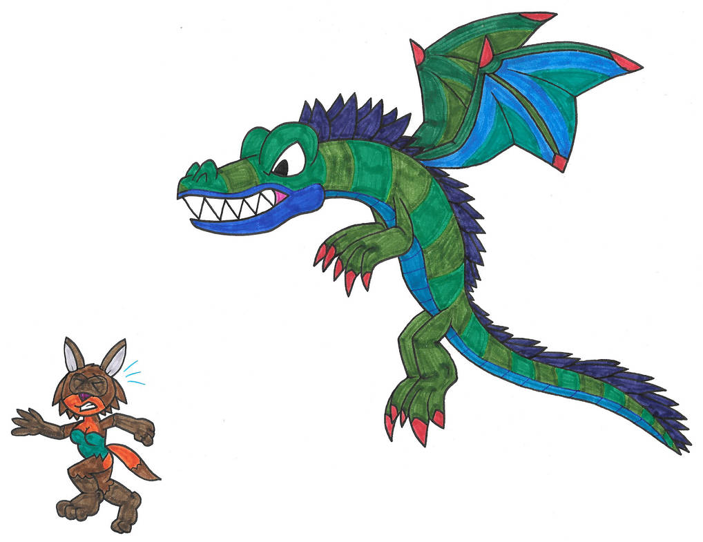 Flying Rex Chase By Genie Dragon On Deviantart