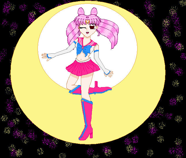 Chibi Moon + Full Moon by Celestial-Selene on DeviantArt