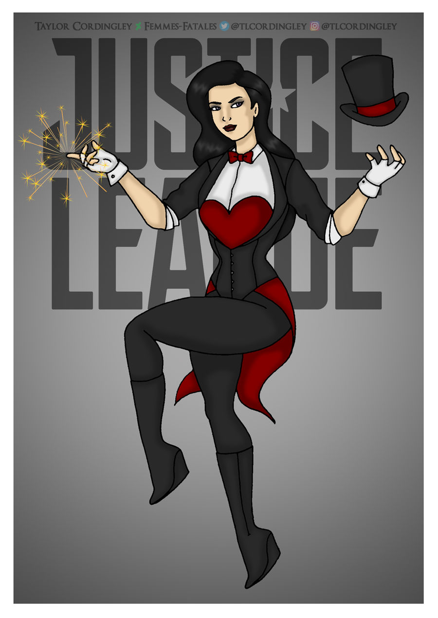 Justice League Zatanna Redesigned By Femmes Fatales On Deviantart