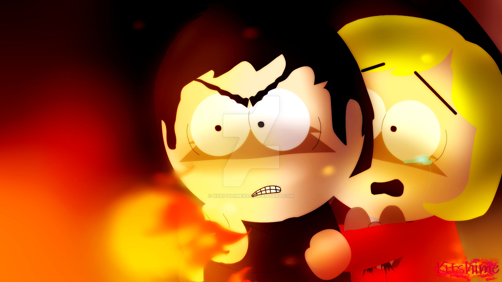 South Park Damien And Pip By Xxkitshimexx On Deviantart
