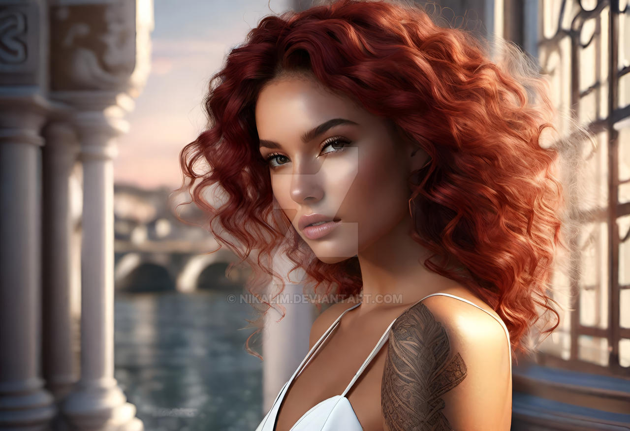 Curly Haired Woman Portrat Img 1315 By Nikalim On Deviantart