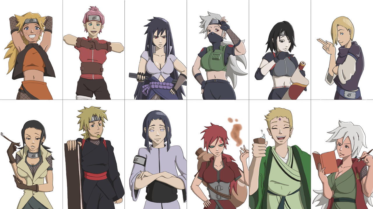Naruto Gender Swap By Wanderagro893 On Deviantart