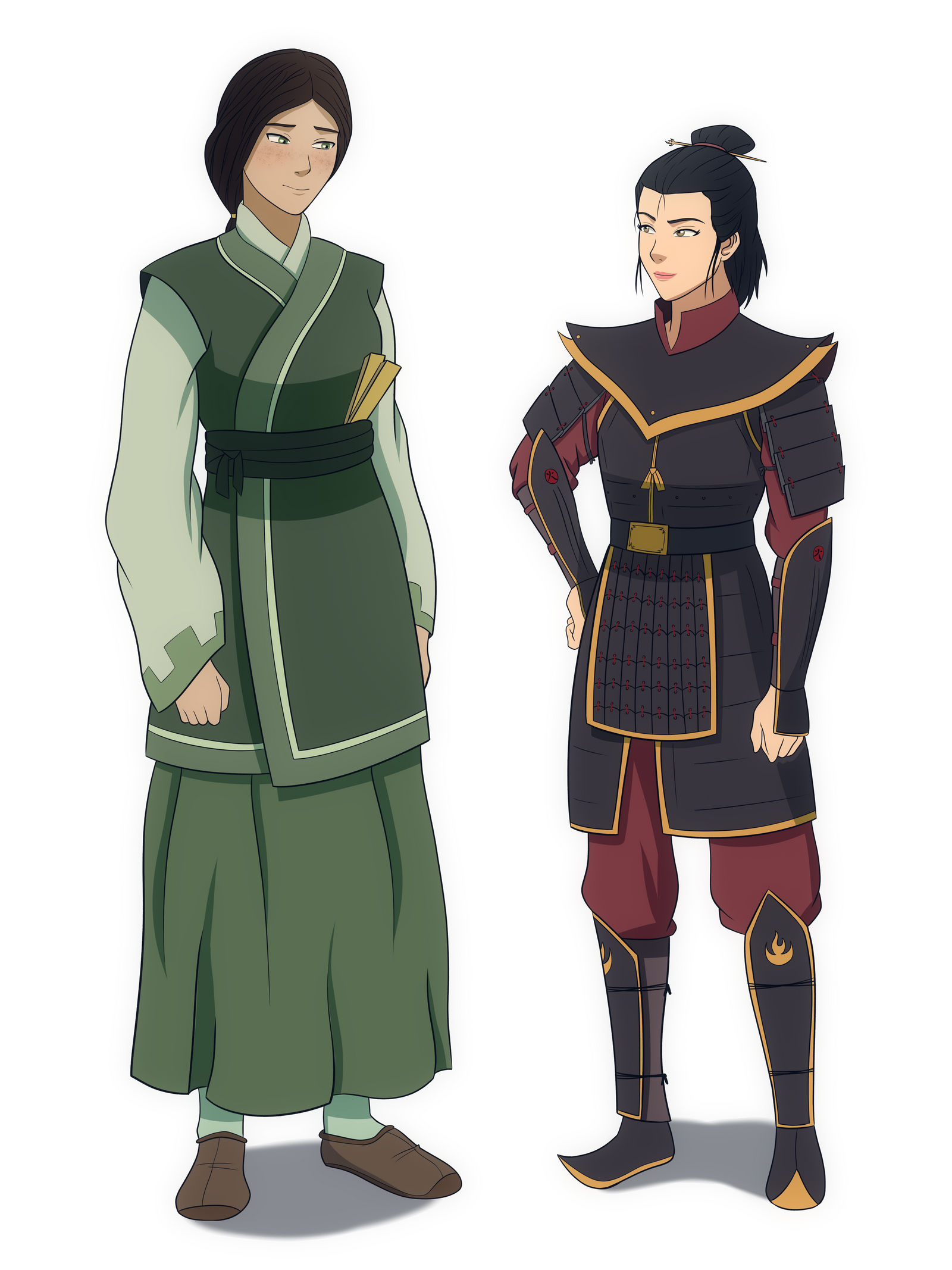 Teenage Kyoshi And Rangi The Rise Of Kyoshi By Kkachi95 On Deviantart