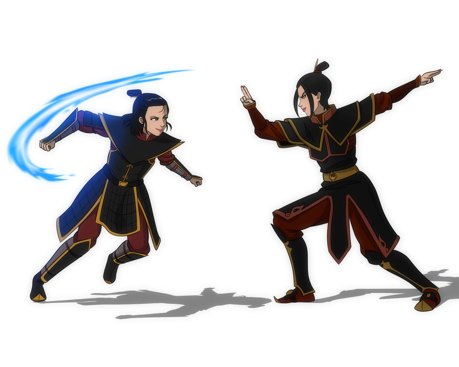 Rangi And Azula By Kkachi95 On Deviantart