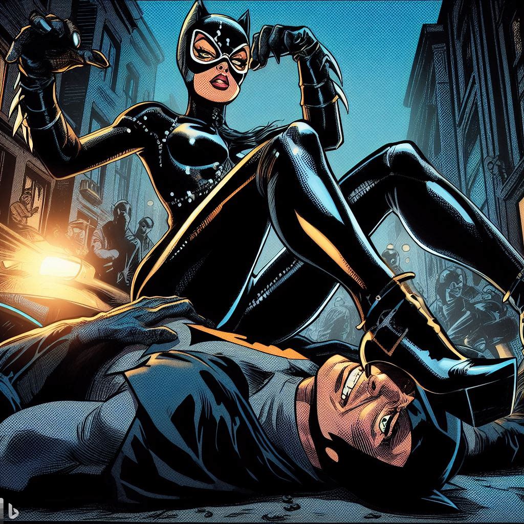 Catwoman Vs Bruce Wayne By Calebe142536 On Deviantart