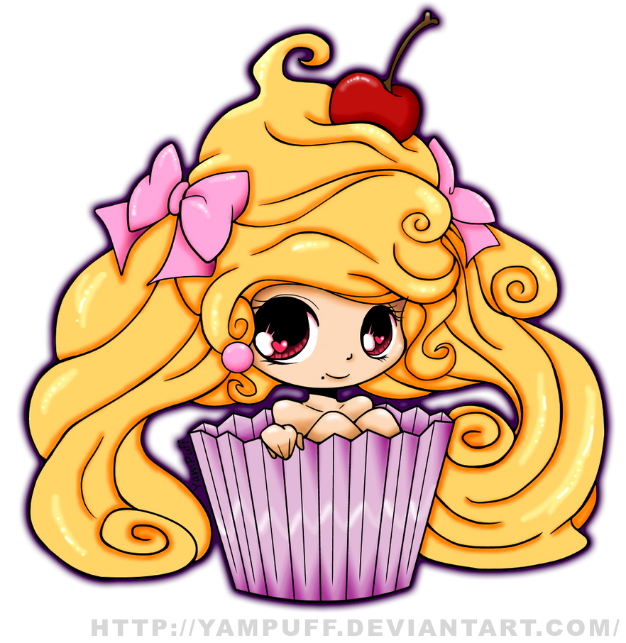 Colored Cupcake Girl By Ashsfire On Deviantart