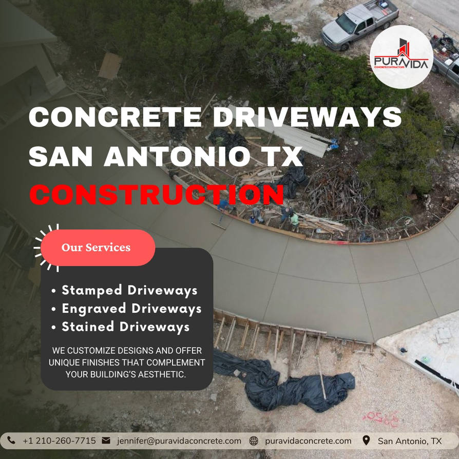 Driveway Concrete Contractors San Antonio By Puravidaconcrete On Deviantart