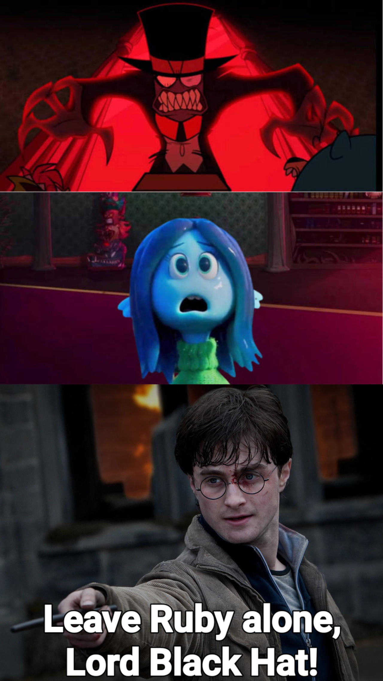 Harry Potter Protects Ruby From Black Hat By Theodorepertea On Deviantart