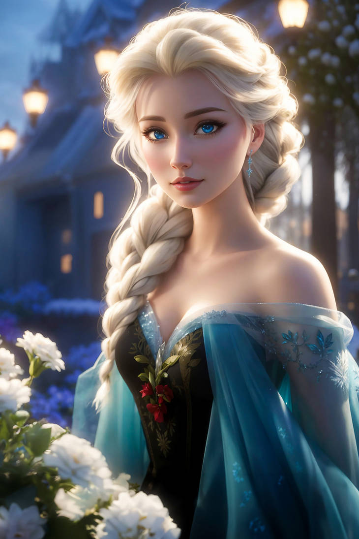 Elsa Frozen Portrait By Comiconly On Deviantart
