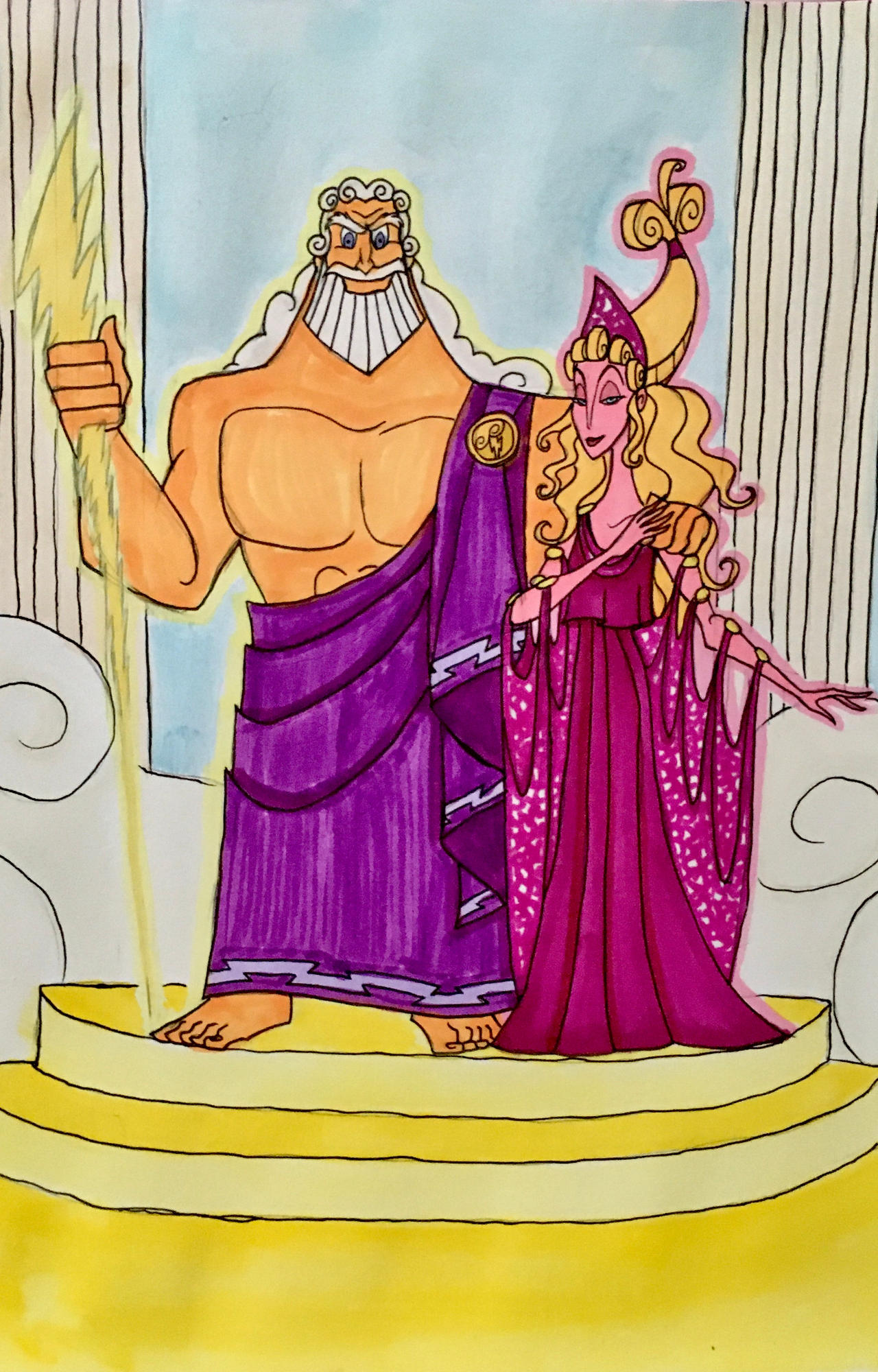 Olympian Portrait Series Zeus And Hera By Emilydfan On Deviantart