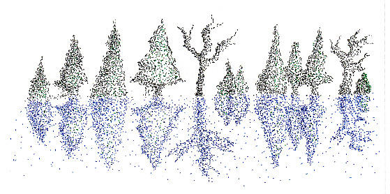 Stipple Trees by Bluespira on DeviantArt