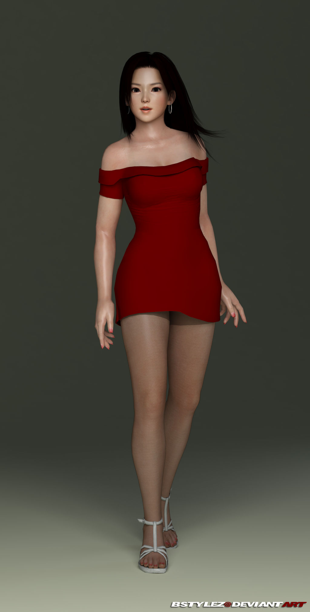 Lei Fang Sexy Red Dress Render 3 Final By Bstylez On Deviantart