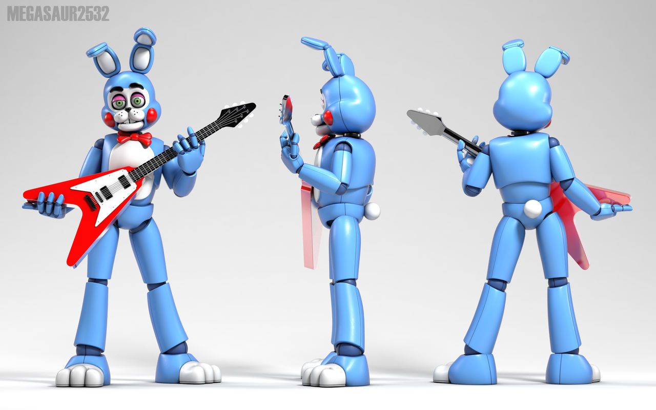 C4d Fnaf Stylized Toy Bonnie Model Showcase By Megasaur2532 On Deviantart