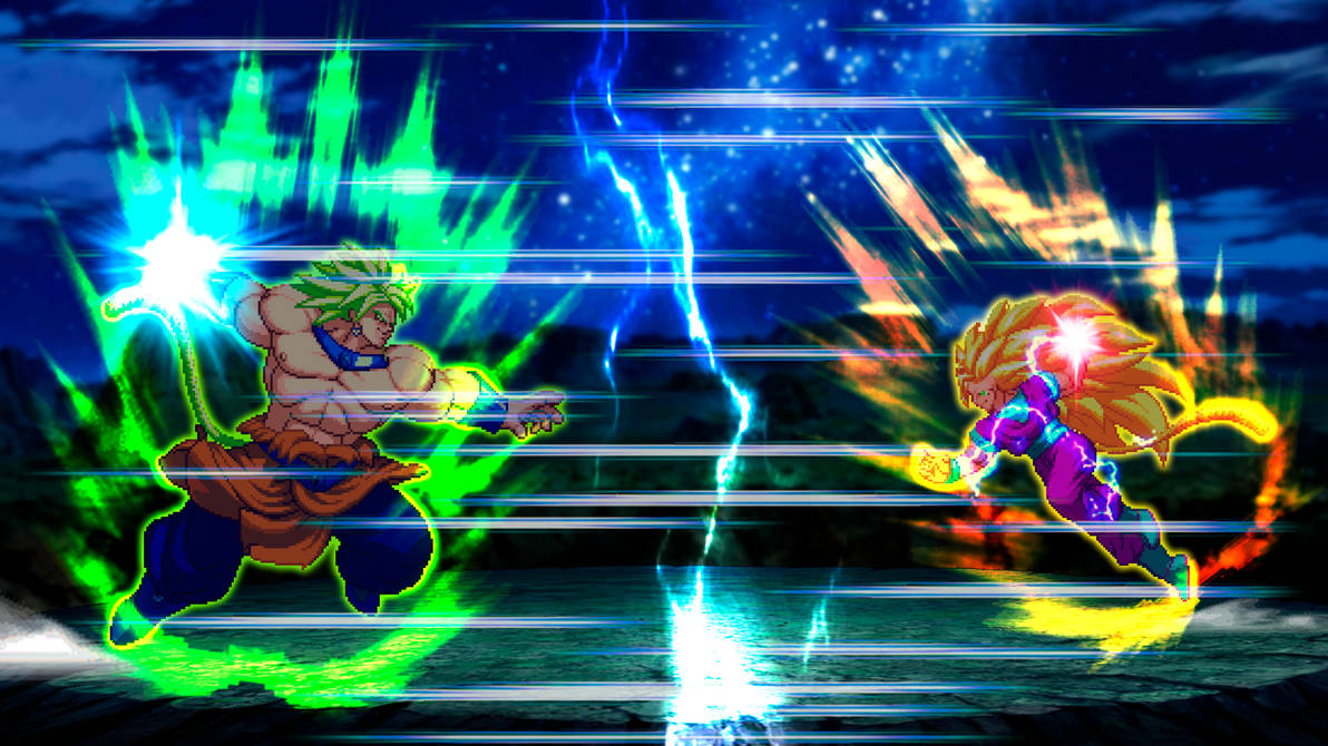 Lssj Broly Vs Ssj3 Goku By Alexlproductions On Deviantart