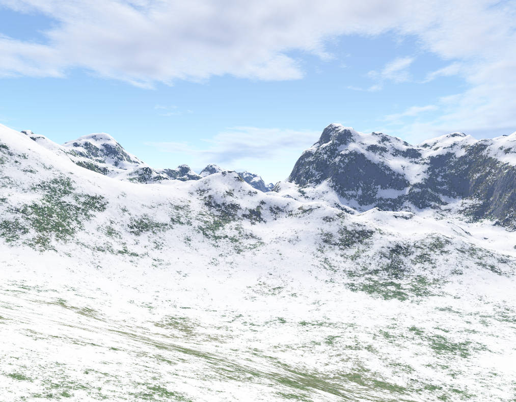 Snowy Mountain by Gradient-GFX on DeviantArt
