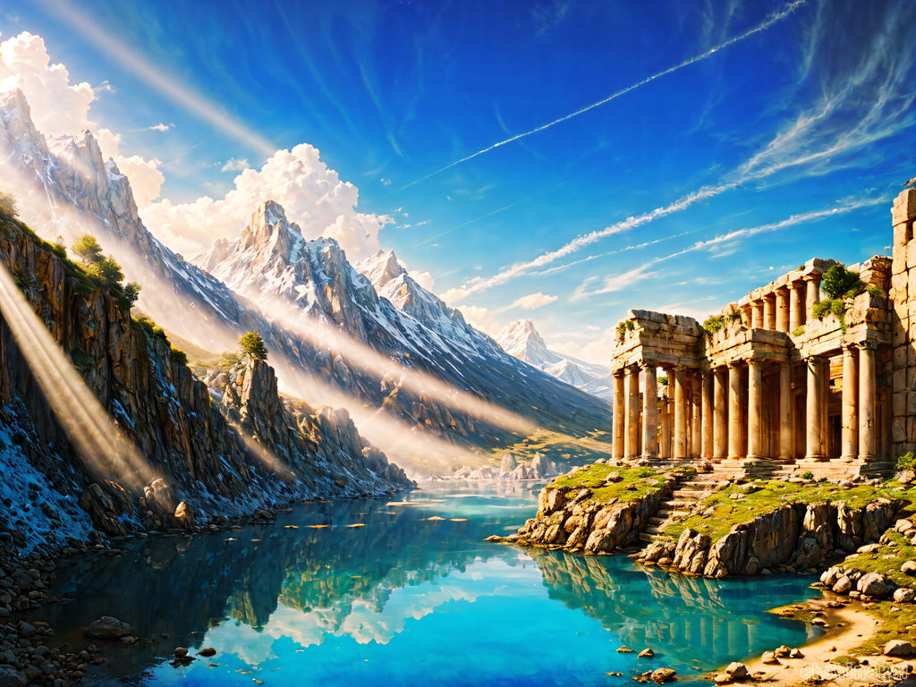 Ancient Elven Ruins by ohshinakai on DeviantArt Ancient Elven Ruins by ohshinakai on DeviantArt