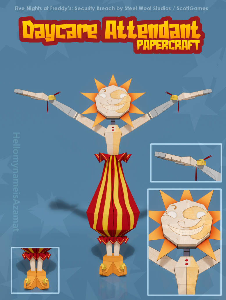 Daycare Attendant Sun Papercraft By Hellomynameisazamat On Deviantart