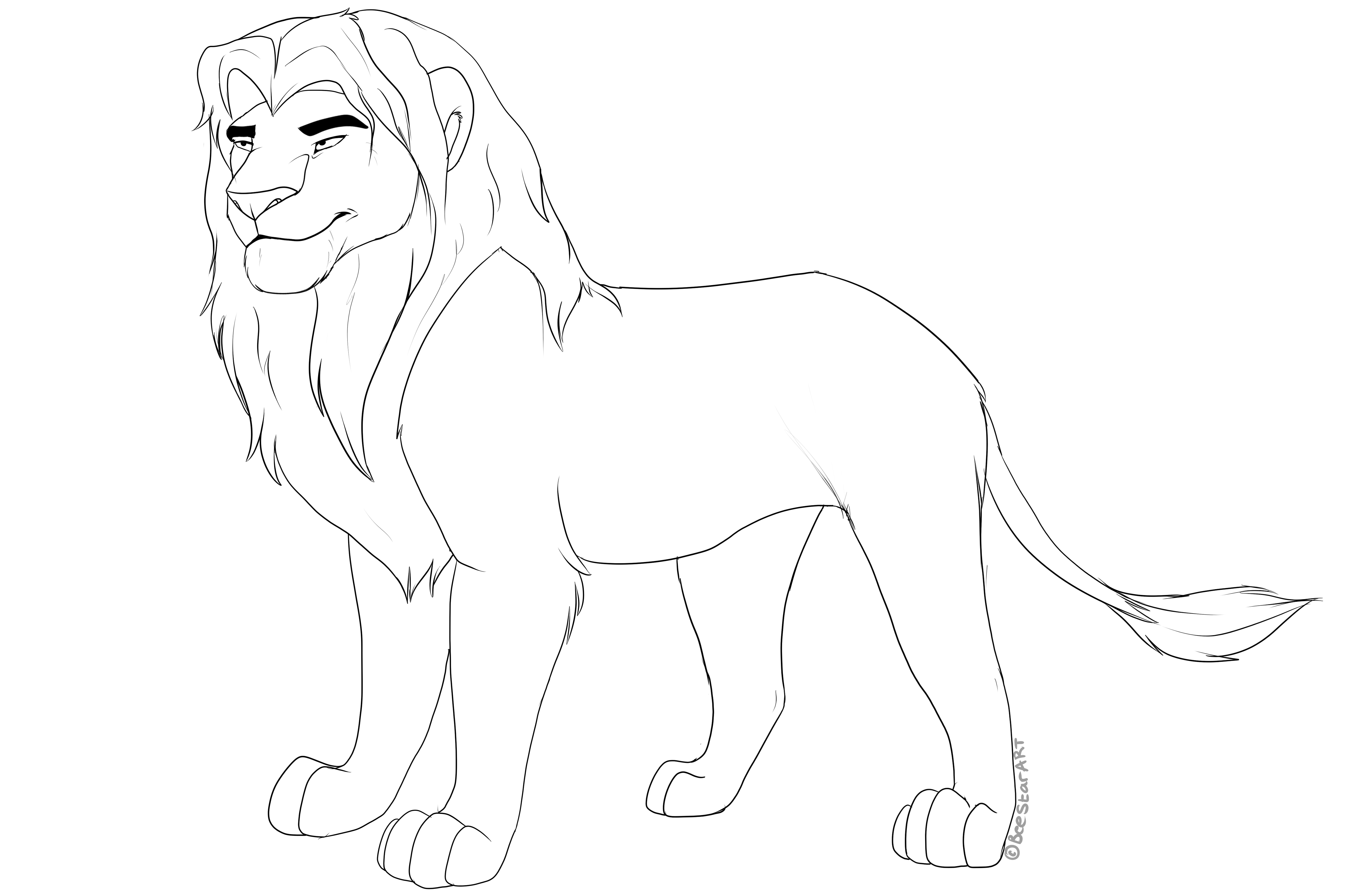 Lion and Lioness base. OPEN: NOW FREE!! by BeeStarART on DeviantArt