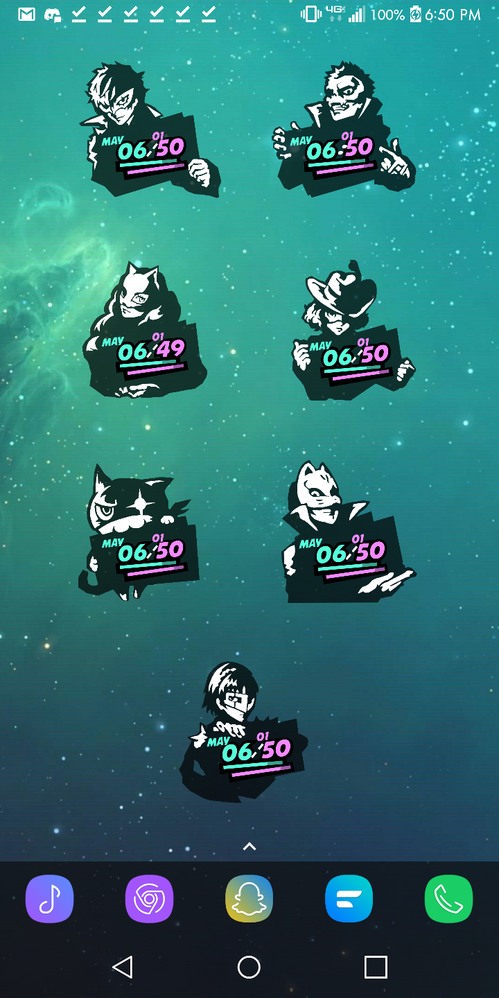 Persona 5 Health bar Clock Widgets by Xanderplayer on DeviantArt