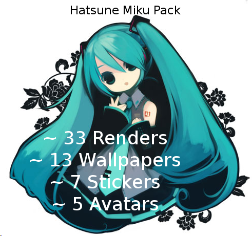 Hatsune Miku Pack #1 by Animu-Packs on DeviantArt