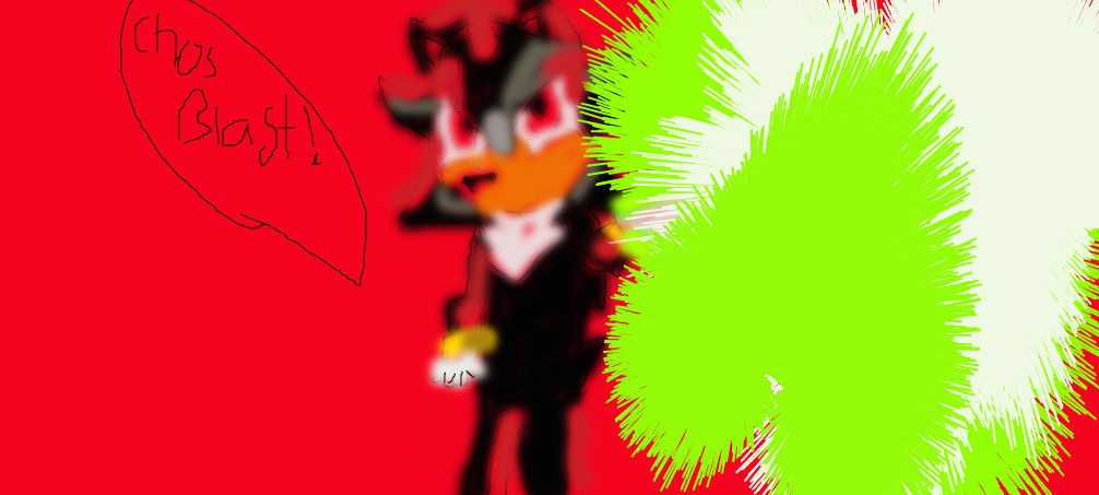 CHAOS BLAST!!!!!! (Shadow the hedgehog) by iloveshadow32 on DeviantArt