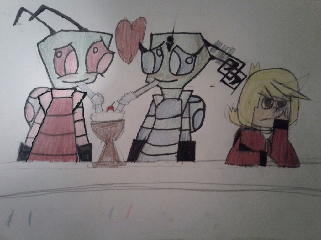 zim and crystal's date in the wihte void. by TheTrainMaster08 on DeviantArt