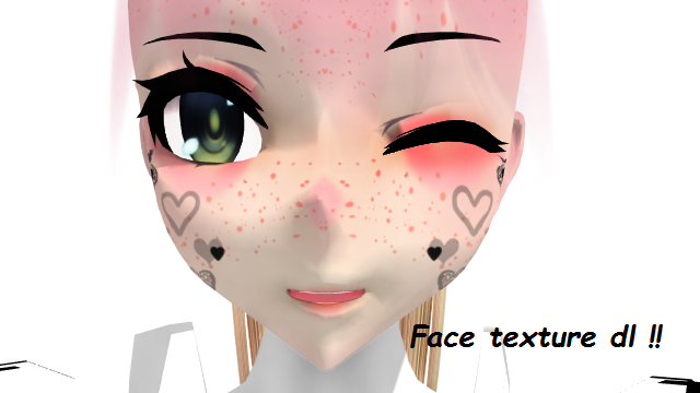 MMD face texture +DL by MissKawaiiLoveArt on DeviantArt