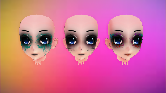MMD face texture face pack +DL by MissKawaiiLoveArt on DeviantArt