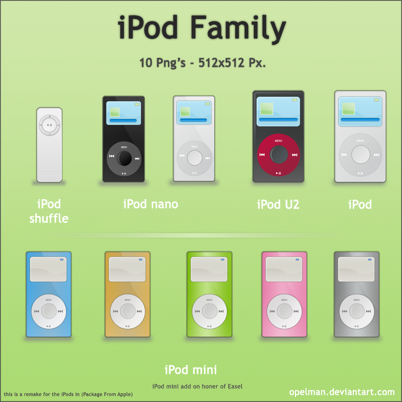 iPod Family by opelman on DeviantArt