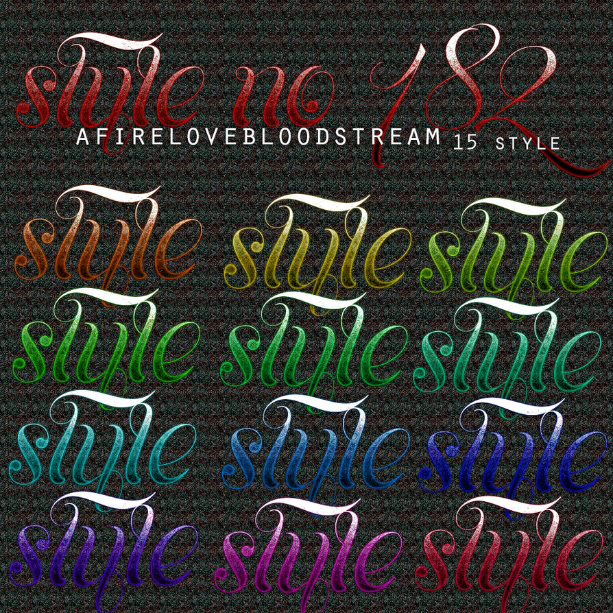 Style No 182 (15 Style) by AfireLoveBloodstream on DeviantArt