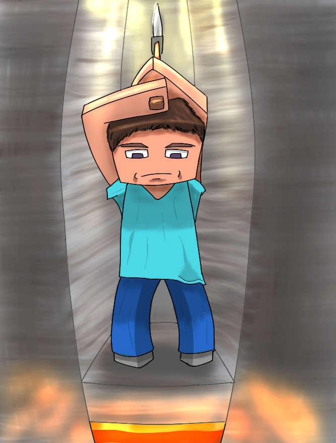 Digging straight down (minecraft) by InsaneRoboCat on DeviantArt