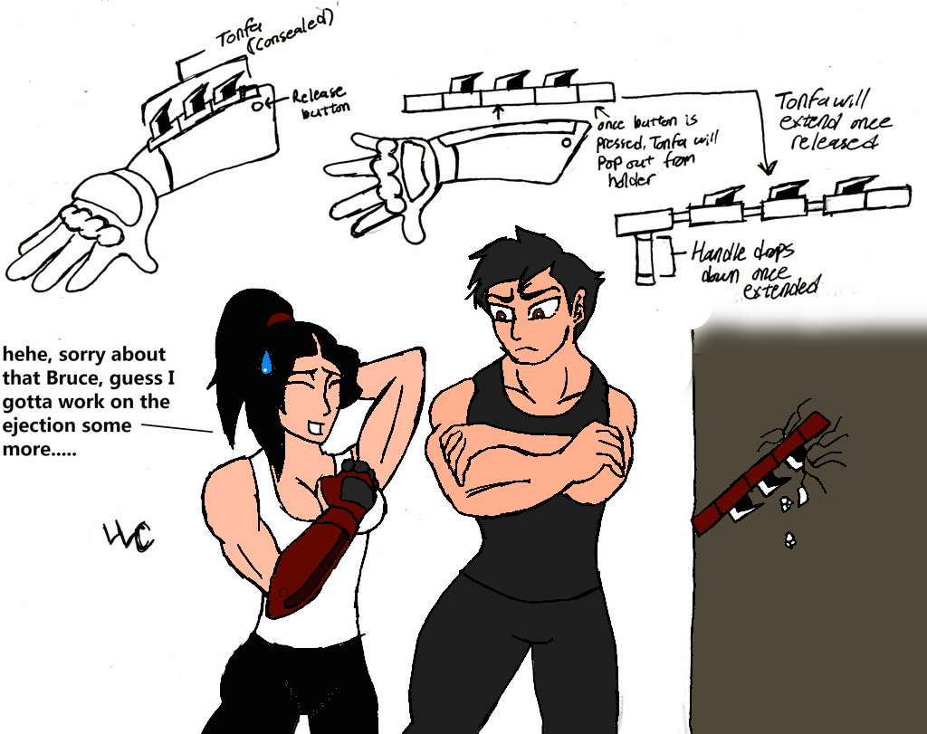 Harleen's Tonfa idea by Breezykiid94 on DeviantArt