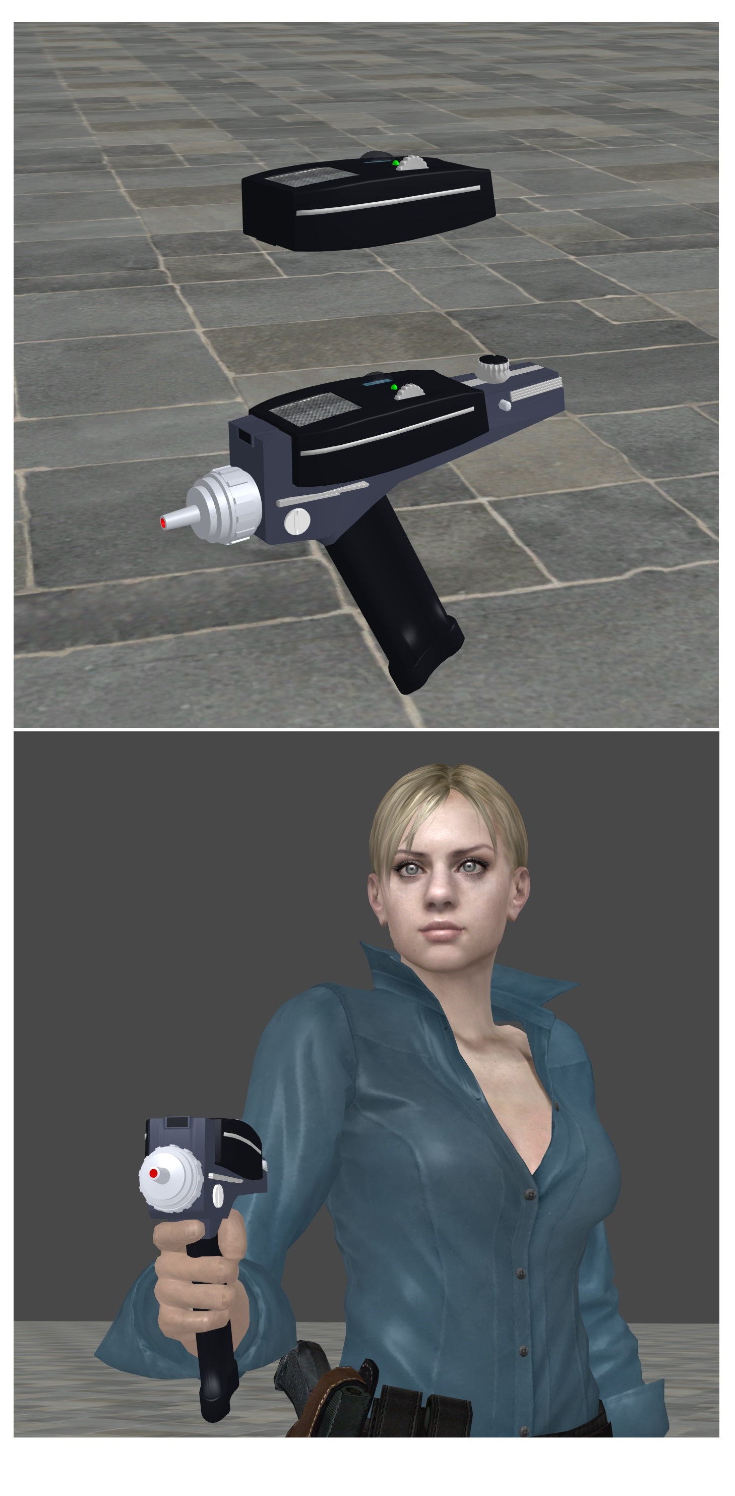 TOS Phasers by DigitalExplorations REUPLOAD! by CharlesWS on DeviantArt