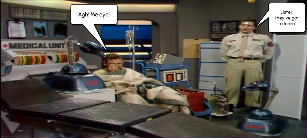 The Skutters take Lister's temperature by SalomeU2 on DeviantArt