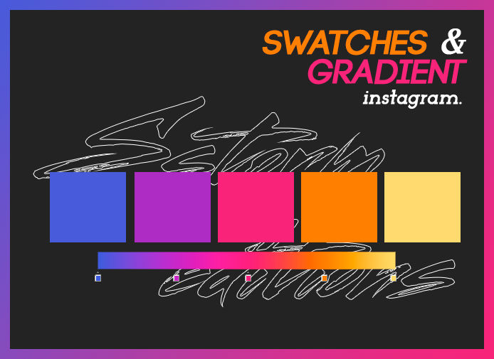 Swatches And Gradient Instagram By Sstormeditions by sneeuwstorm on ...