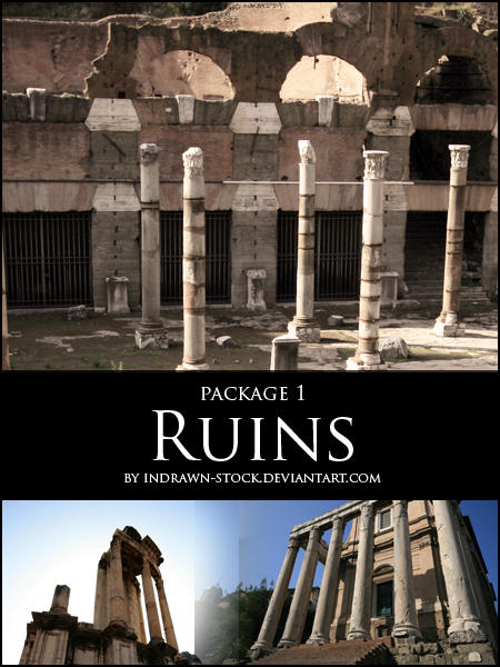Ruins package 1 by Indrawn-stock on DeviantArt