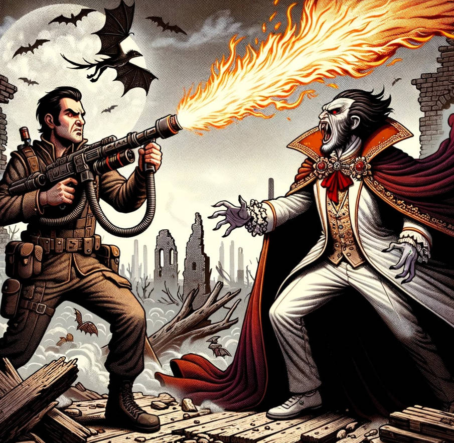 Vampire vs Hunter by UprisingStar on DeviantArt