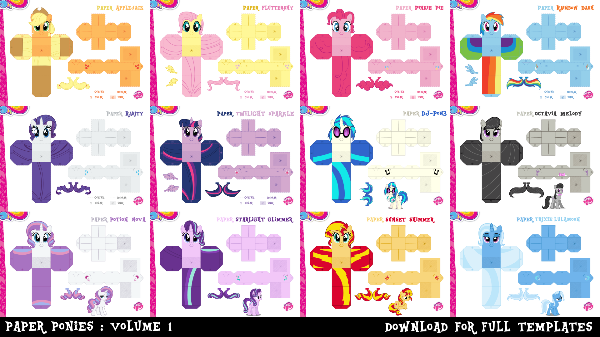 Paper Ponies - Volume 1 (MLP FiM) by Grapefruit-Face on DeviantArt