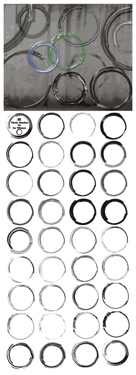 35 Photoshop Circle Brushes by Wisj on DeviantArt