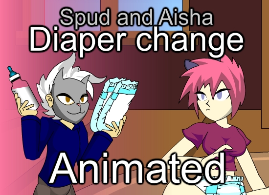 Spud and Aisha diaper change Animation by Emskeleton on DeviantArt