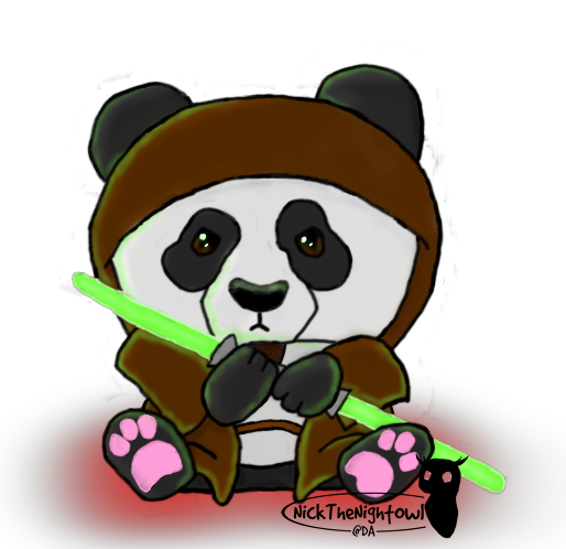 Jedi Panda by NickTheNightOwl on DeviantArt