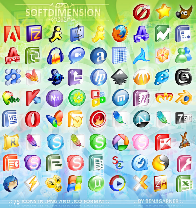 SoftDimension icon pack by Benjigarner on DeviantArt